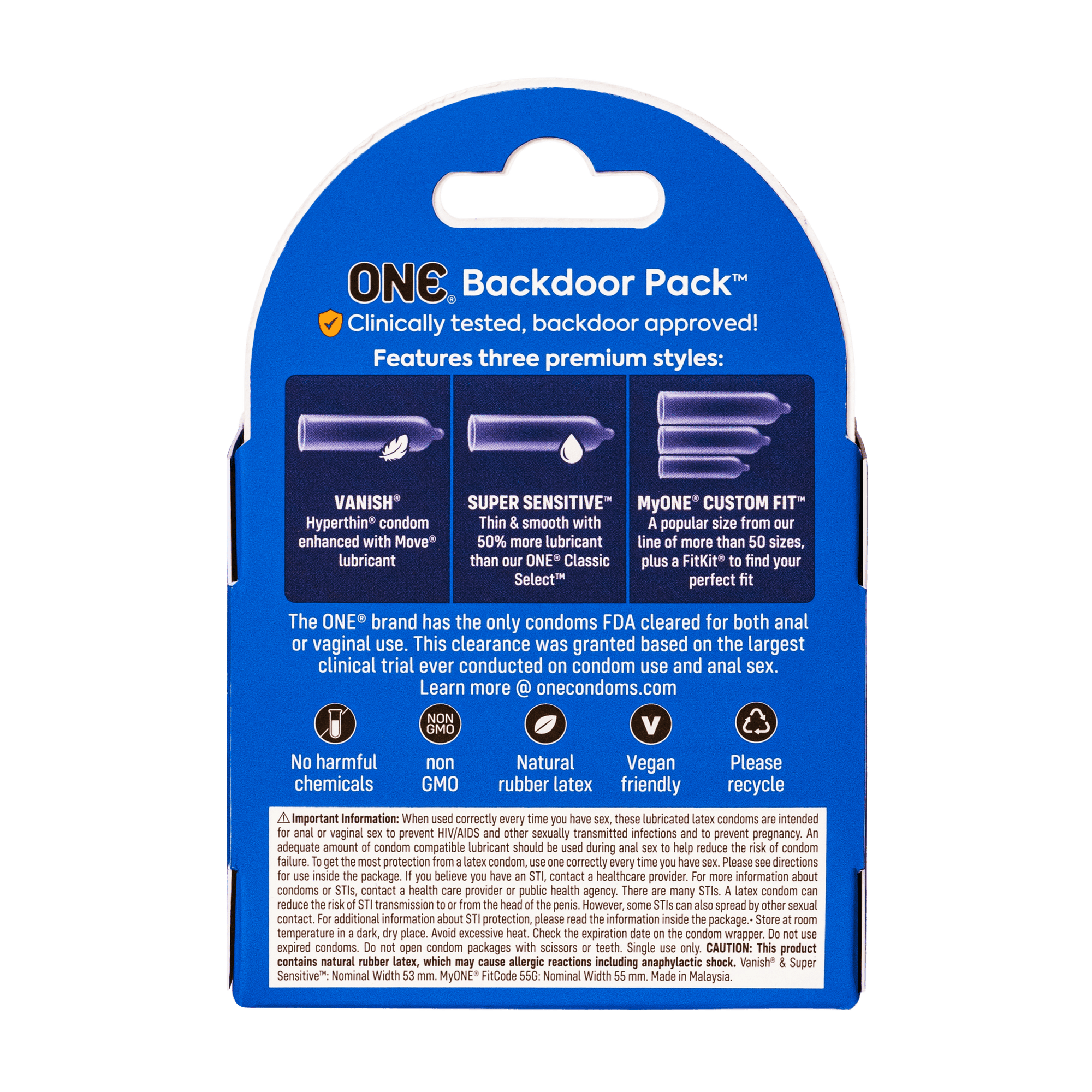 Backdoor Pack | Anal Sex Condom Kit + FitKit – ONE®